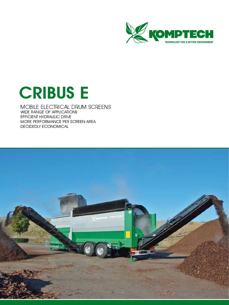 Komptech Cribus | PDF | Belt (Mechanical) | Tire