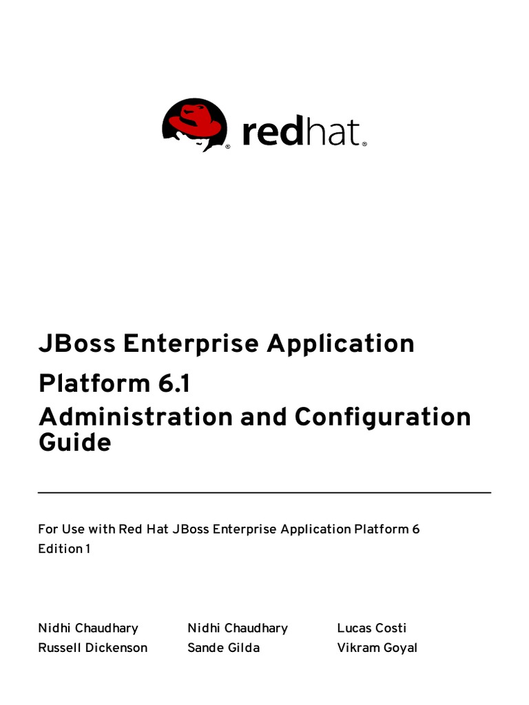 JBoss Enterprise Application Platform-6.1-Administration and Configuration Guide-En-US | PDF ...