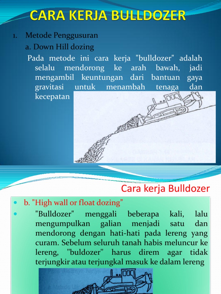 Cara Kerja Bulldozer | PDF