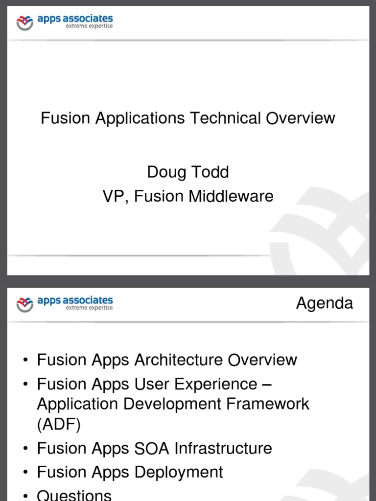 Fusion Apps Technical Overview | Download Free PDF | Service Oriented ...