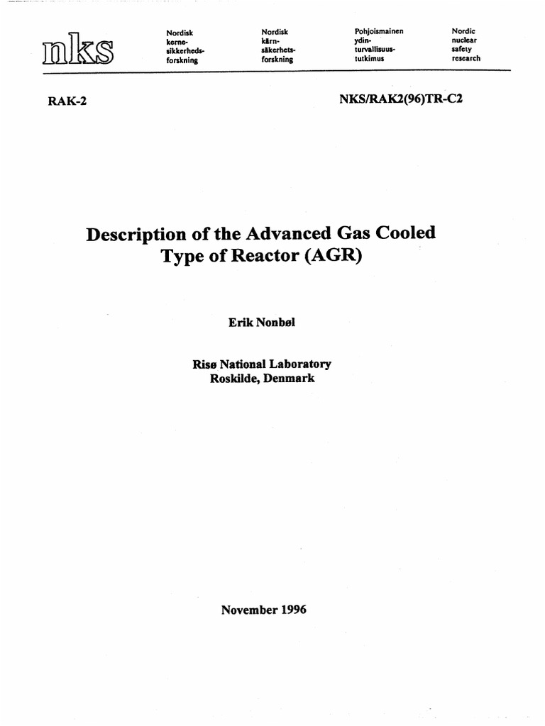 Advanced Gas Cooled Reactor Overview | PDF | Nuclear Fuel | Nuclear Reactor