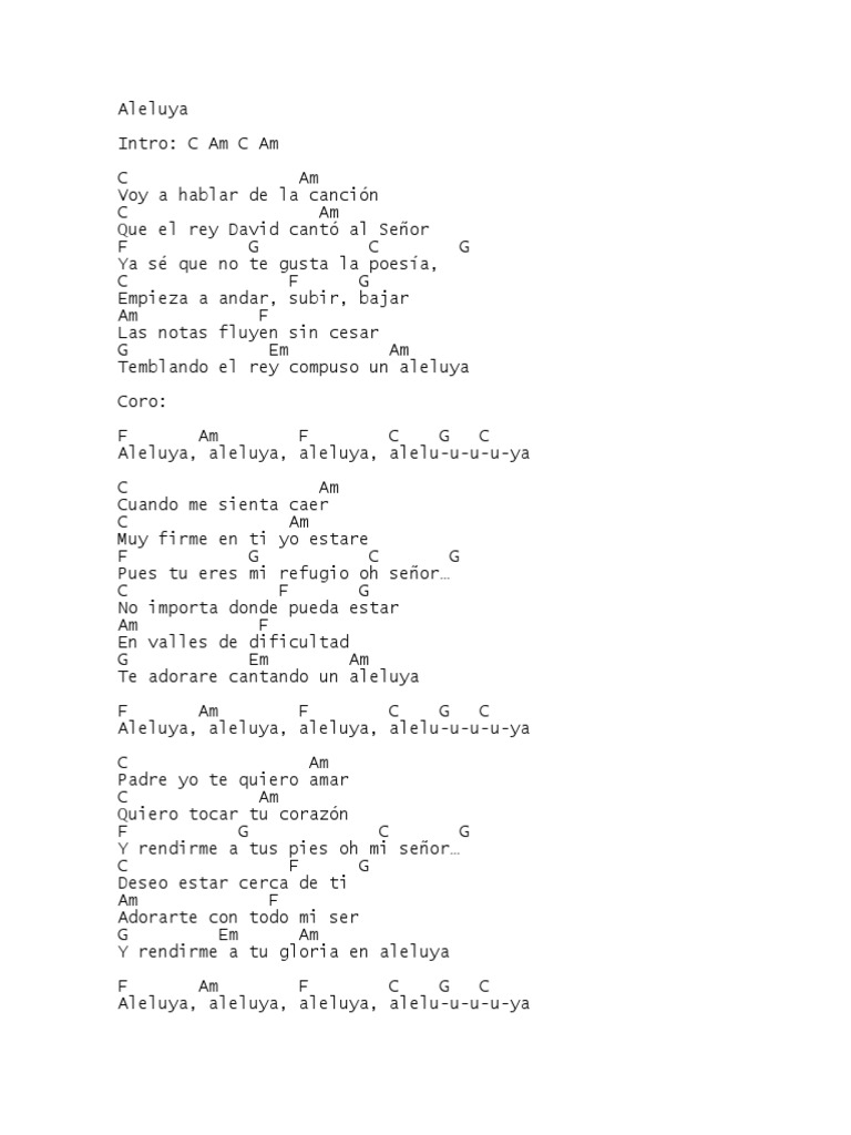 Aleluya Con Acordes