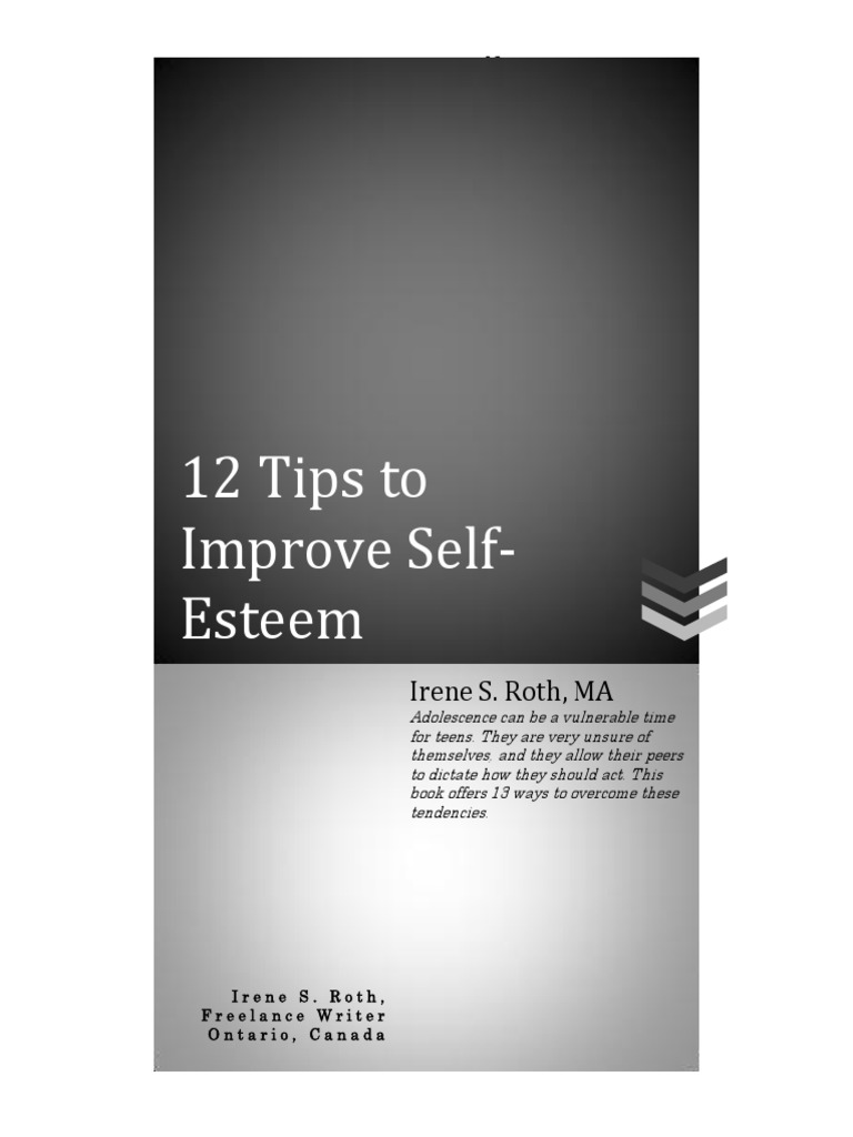 12 Tips To Improve Self Esteem PDF | PDF
