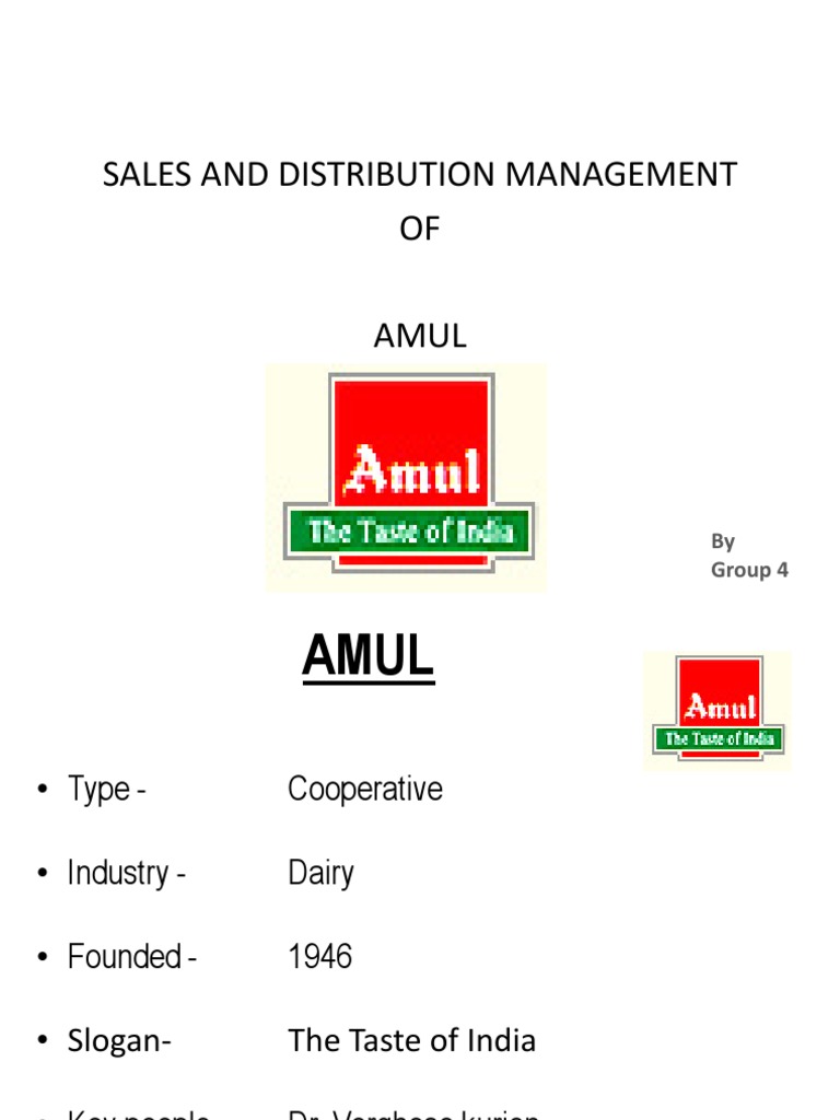 sales and distribution of amul.pptx | Milk | Employment
