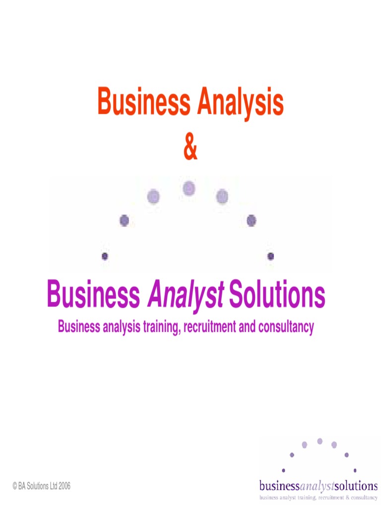 Business Analysis PDF | PDF | Business Analysis | Business