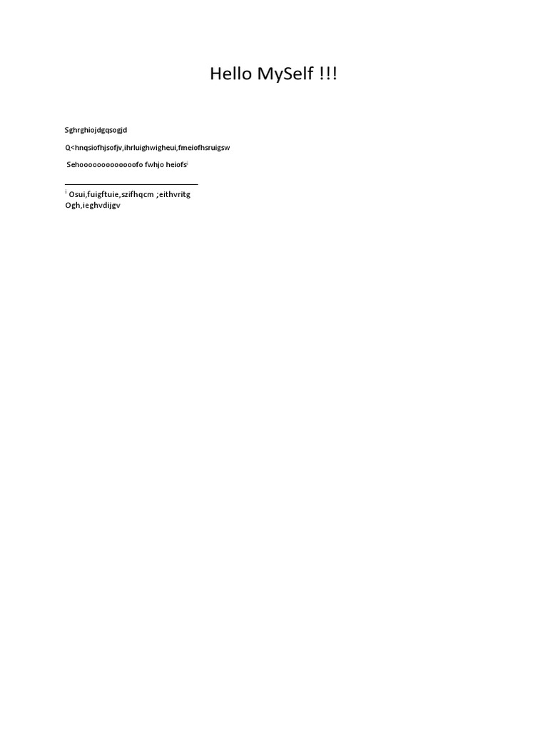 Personal Introduction Document | PDF | Self-Improvement | Lifestyle