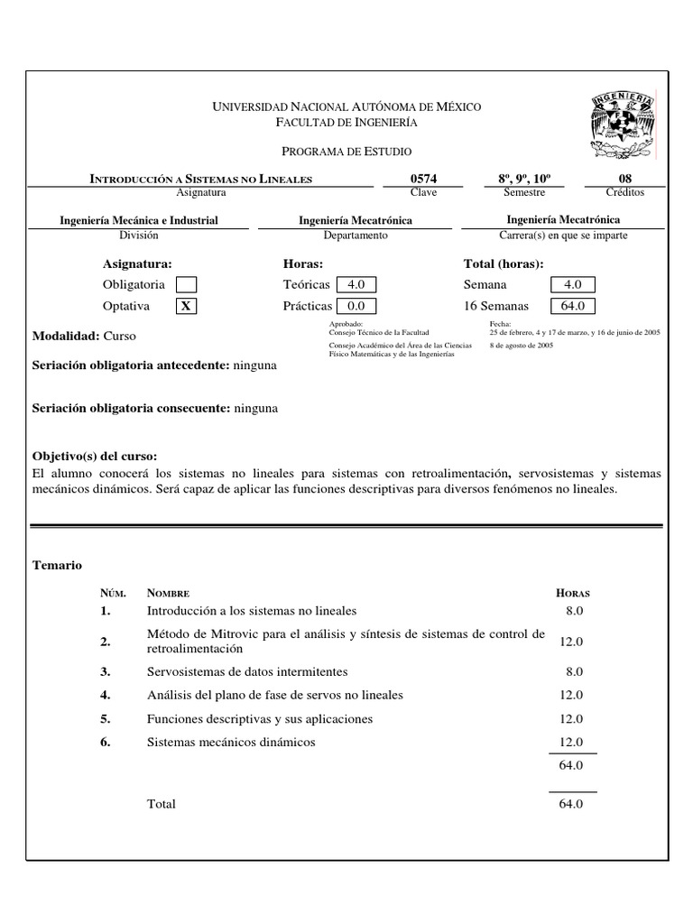 Introducción a Sistemas No Lineales | PDF | Linealidad | Sistema no lineal