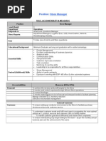 Job Description - Cluster Manager | PDF | Retail | Business