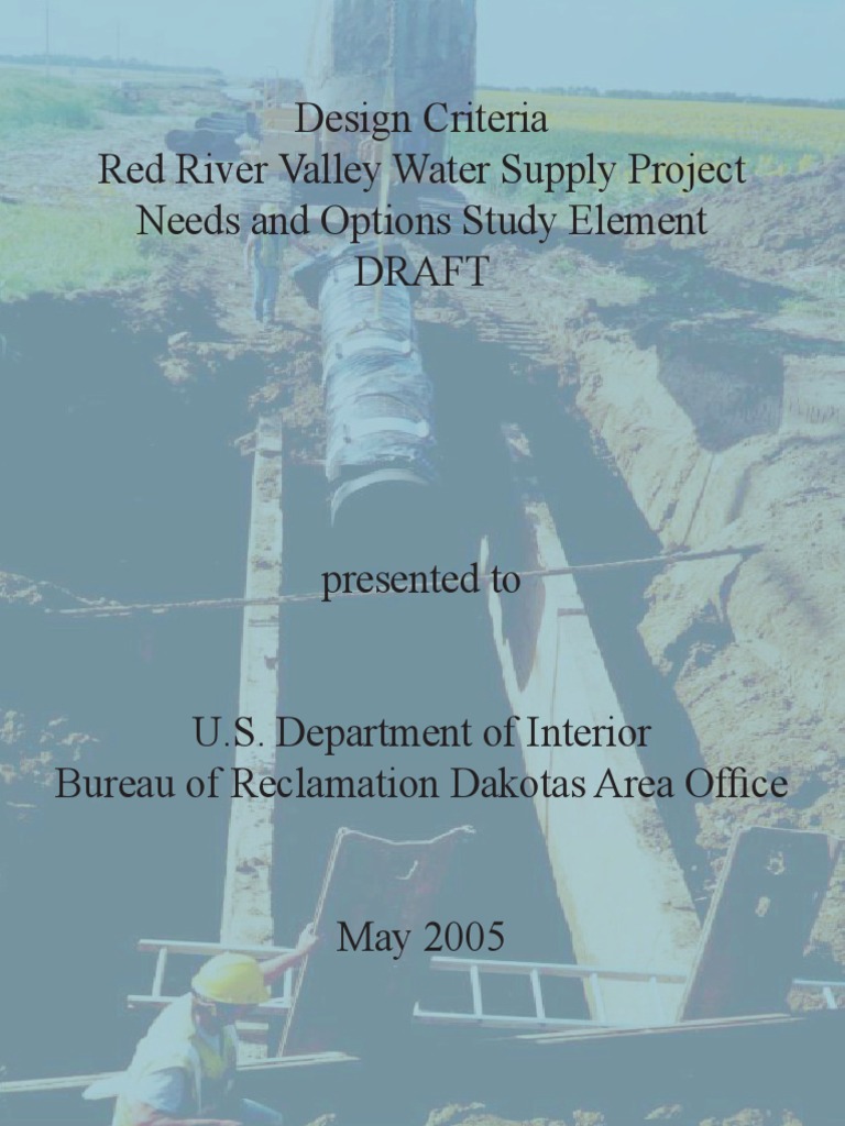 Red River Valley Water Supply Design Criteria | PDF | Pipe (Fluid ...