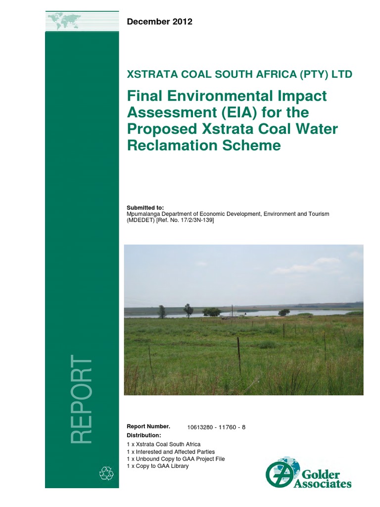 Eia Report | PDF | Environmental Impact Assessment | Water Resources