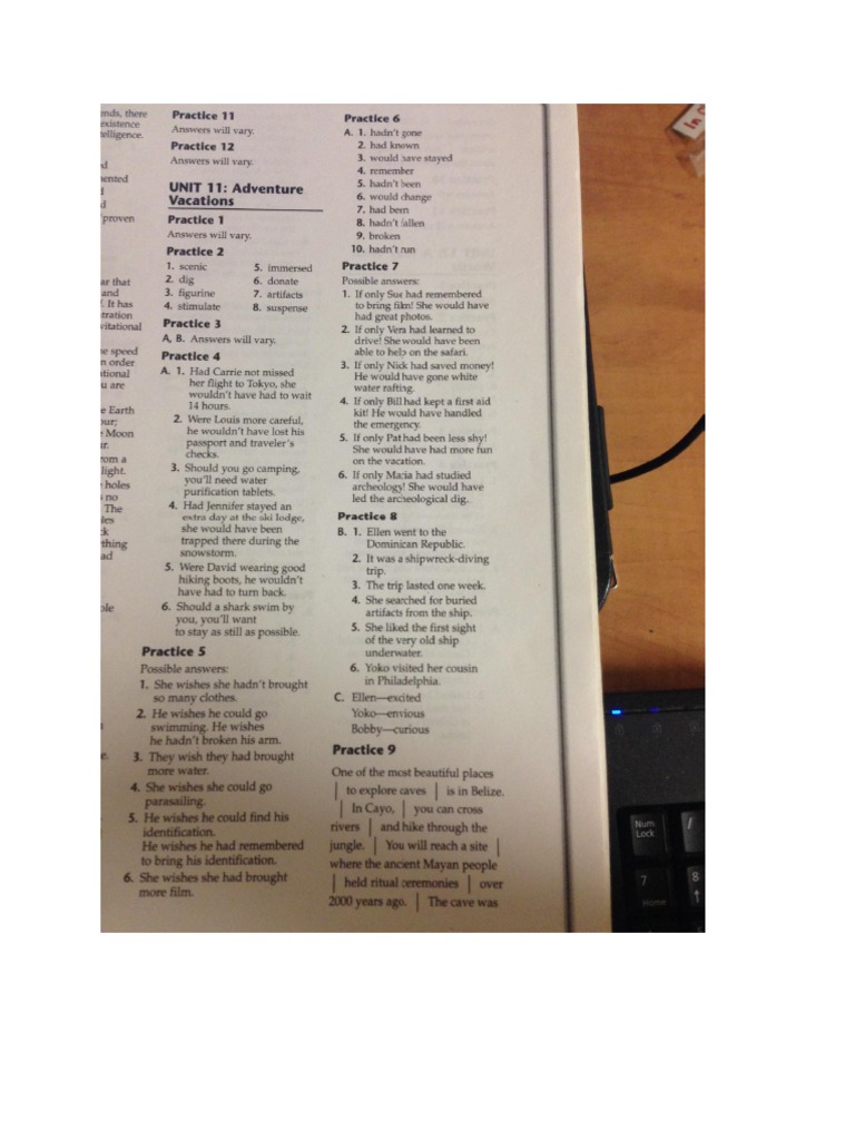 Unit 11 Workbook Answers | PDF | Foreign Language Studies