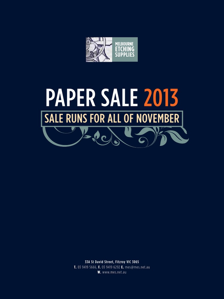 November 2013 Paper Sale Details | PDF | Blue | Credit Card