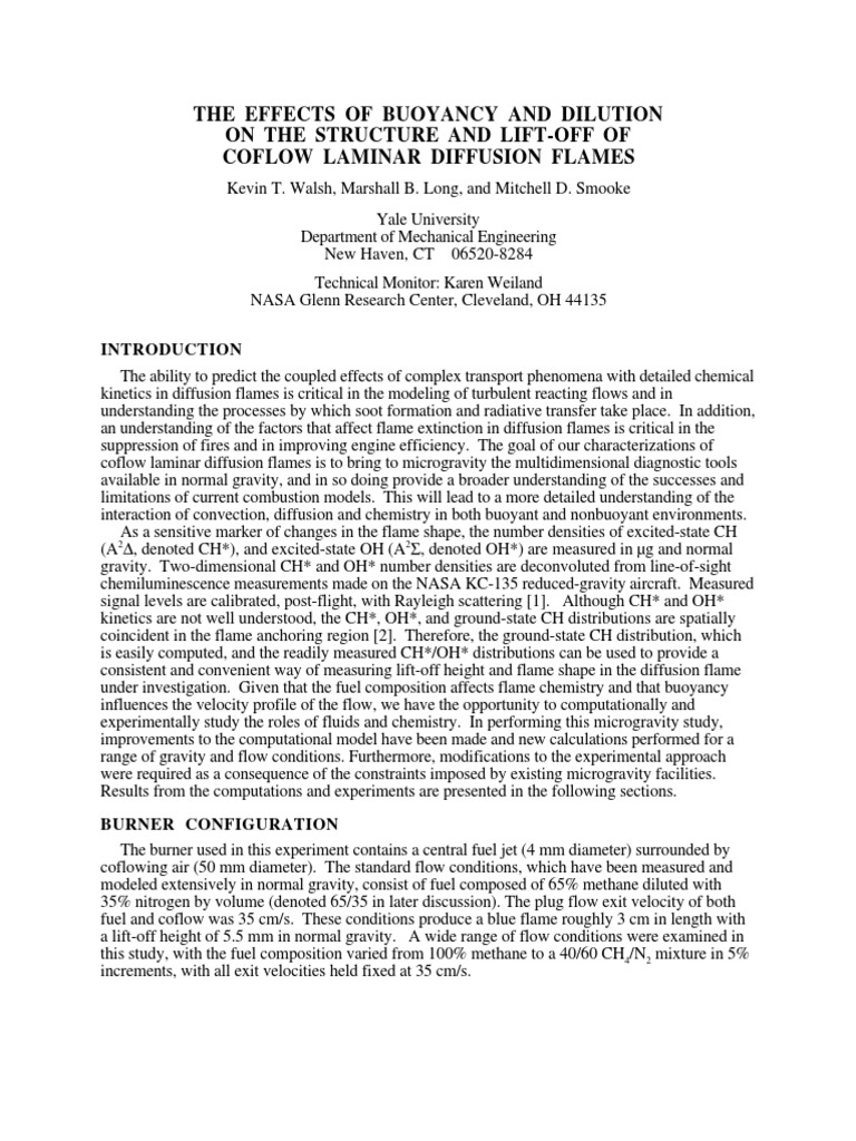 Flames Laminar Diffusion | PDF | Gravity | Diffusion