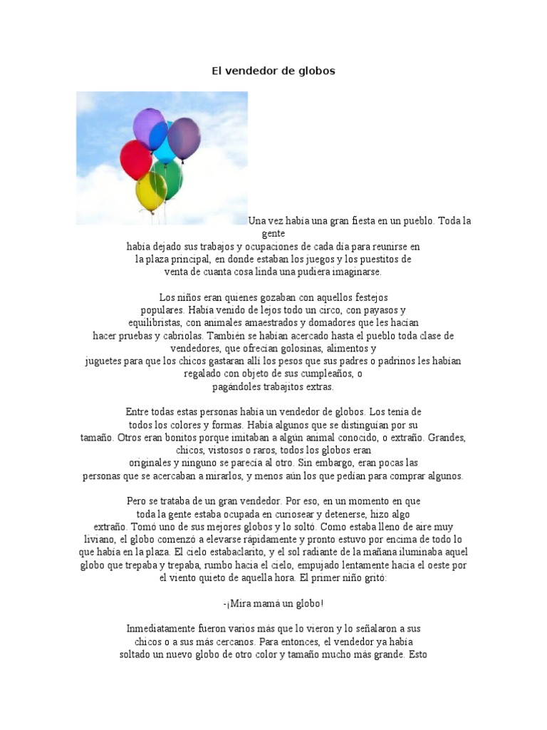 El Vendedor de Globos | PDF