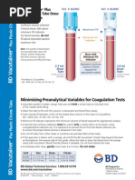 Blood Bottles Guide for Medical Tests | PDF | Coagulation | Clinical ...