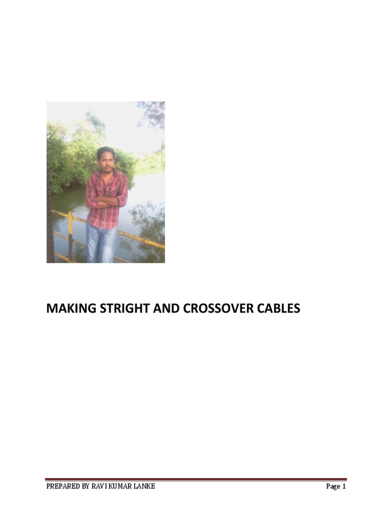 Making Stright and Crossover Cables and Crimping PDF | PDF | Local Area ...