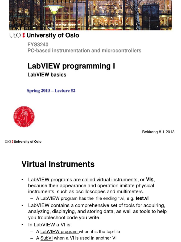 l2 Labview Programming I | Download Free PDF | Compiler | Graphical ...