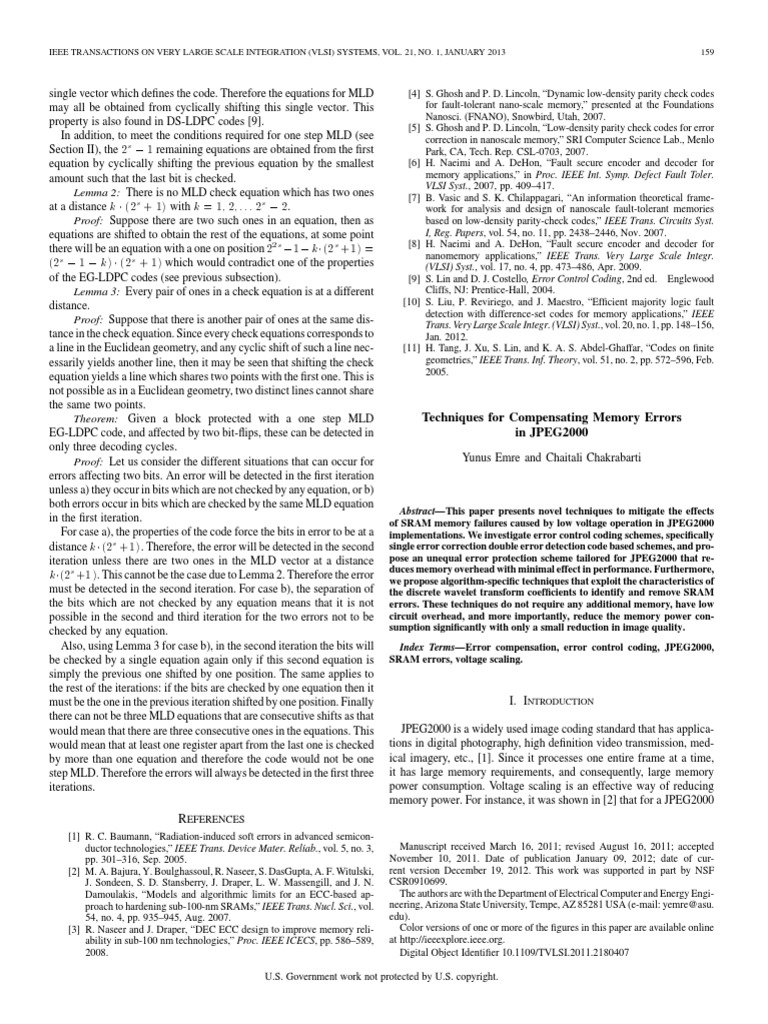 Jpeg 2000 Pdf Pdf Forward Error Correction Error Detection And Correction