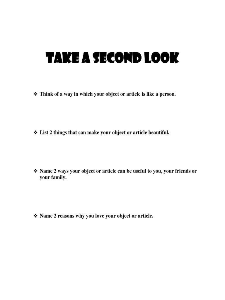 Take A Second Look | PDF | Epistemology | Cognition