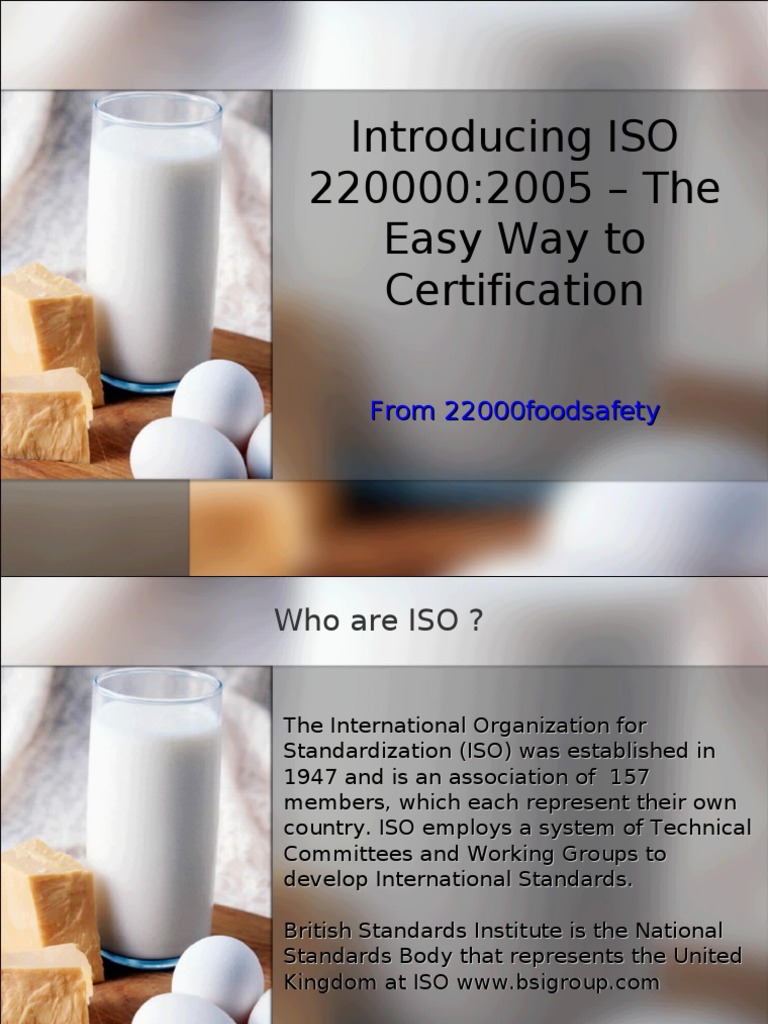 Introducing ISO 220000:2005 - The Easy Way To Certification: From ...