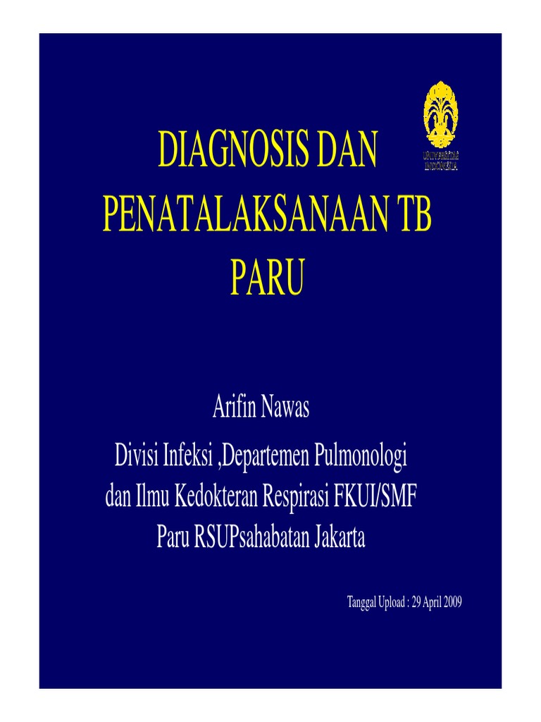 Diagnosis & Penatalaksanaan TB Paru PDF | PDF | Business