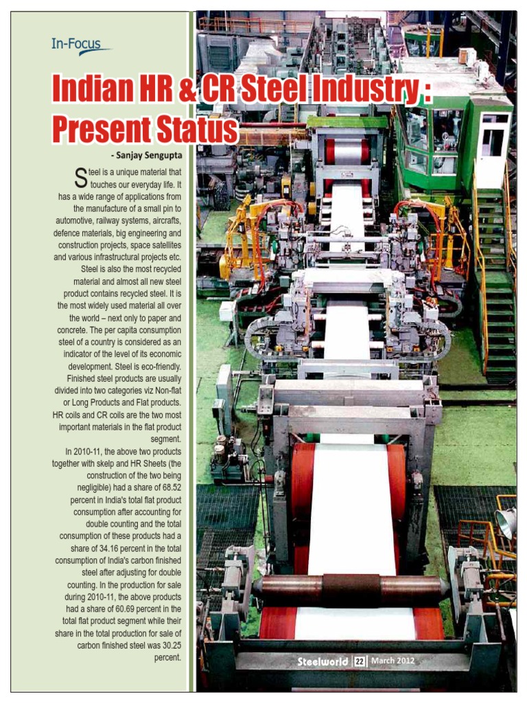 Indian Steel Industry | PDF | Rolling (Metalworking) | Sheet Metal