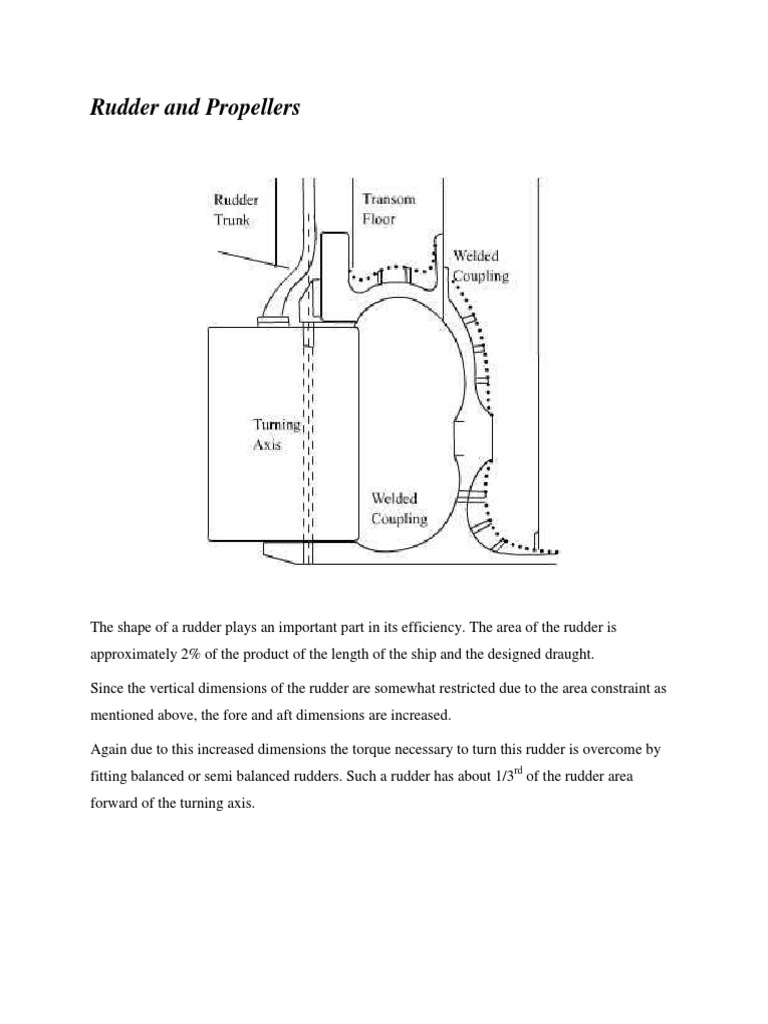 Rudder and Propellers | PDF | Propeller | Rudder