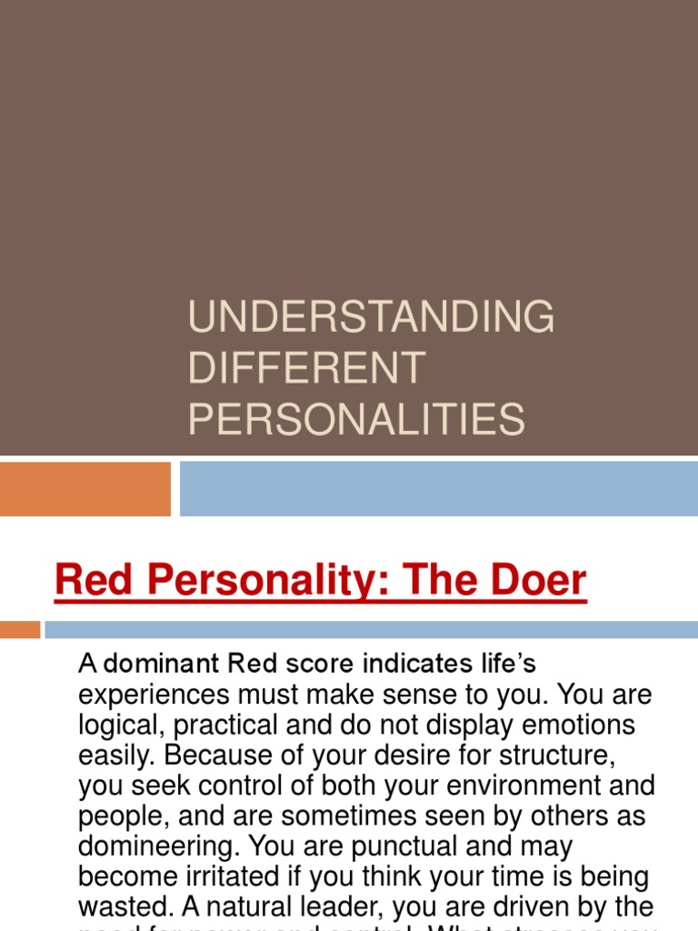 Understanding Different Personalities | PDF | Optimism | Attention