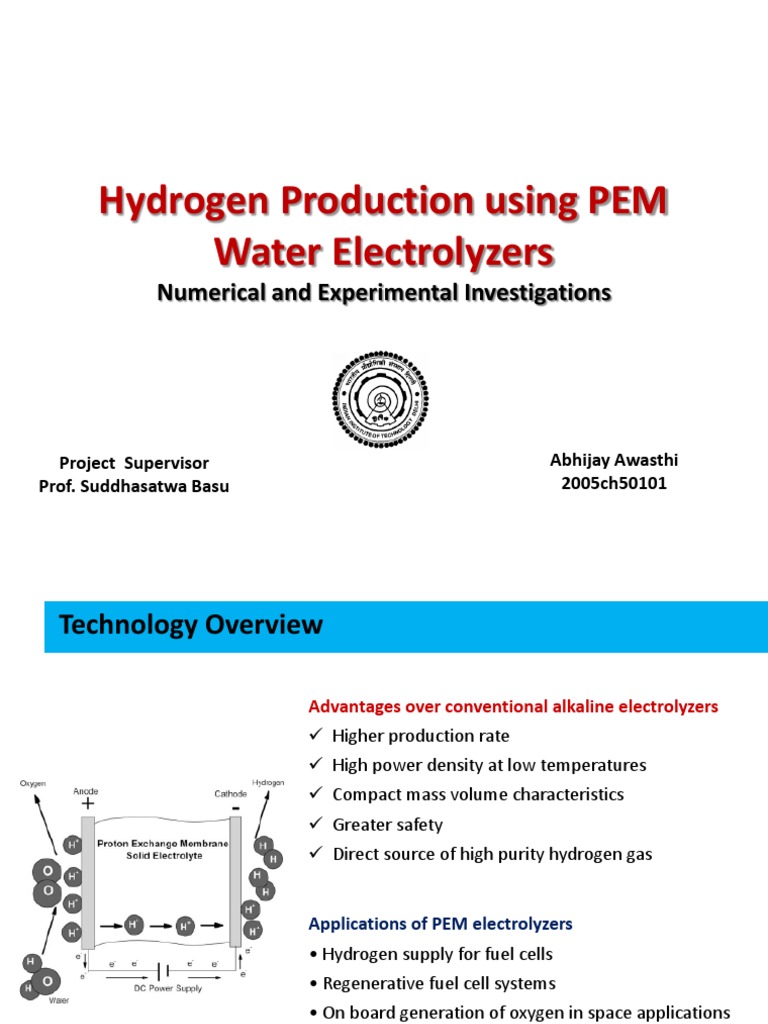 Proton Exchange Membrane Water Electrolyzer | PDF | Fuel Cell | Diffusion