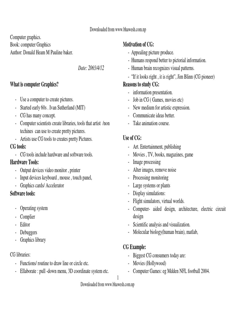 Computer-Graphics Book 2 PDF | PDF | Computer Graphics | Graphical User ...