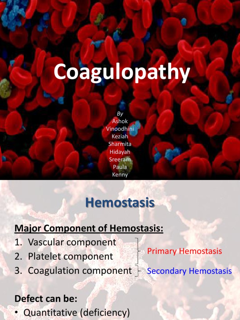 Coagulopathy.pptx | Coagulation | Haemophilia