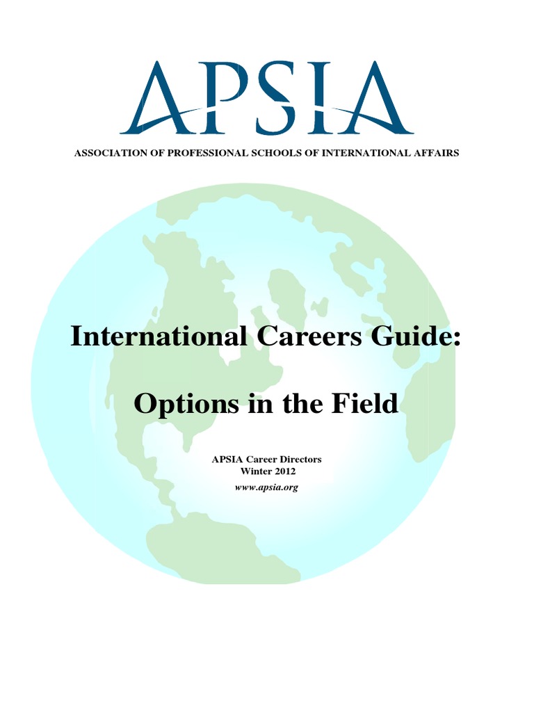 Career Guide APSIA | PDF | Corporate Social Responsibility | Venture ...