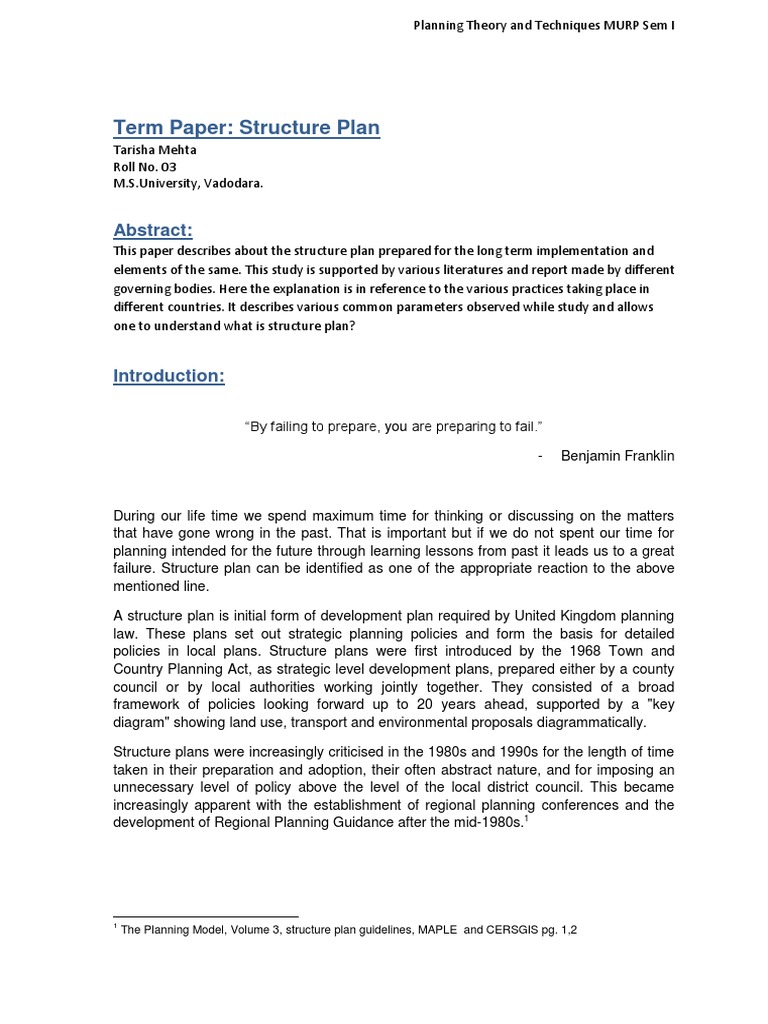 Structure Plan PDF | PDF | Strategic Management | Planning