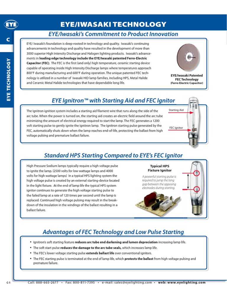 EYE-Product-Catalog-pdf 12 PDF | PDF | Electric Arc | High Voltage