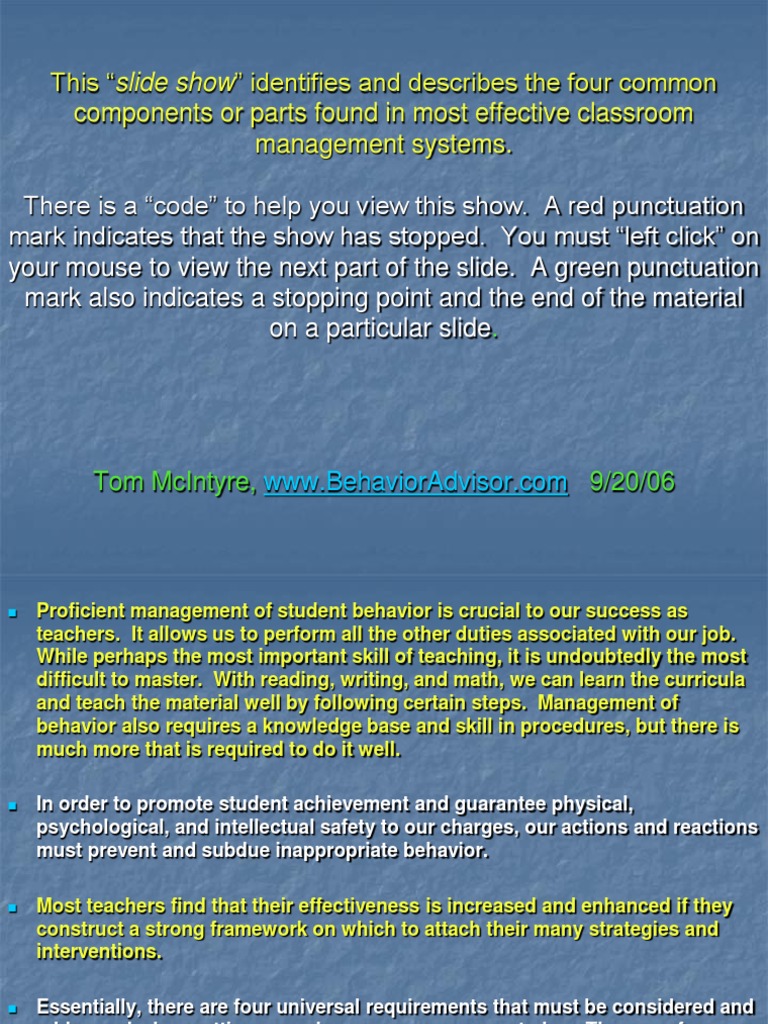 This "Slide Show" Identifies and Describes The Four Common Components ...