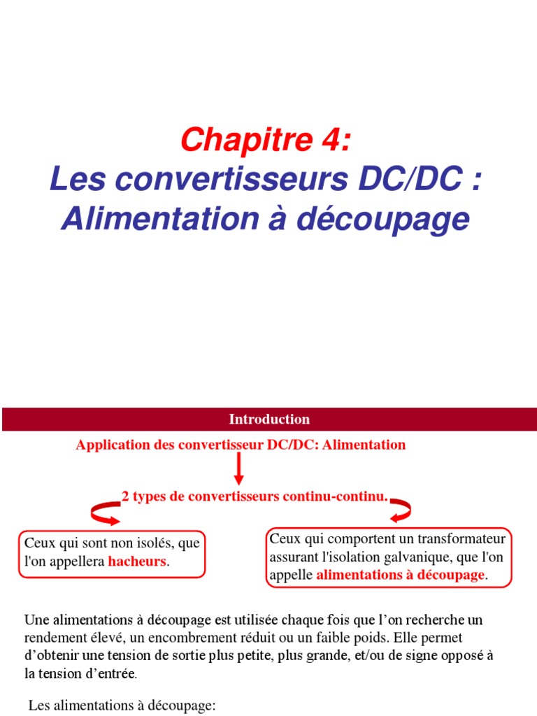 Alimentation À Découpage | PDF | Physique | Électrotechnique