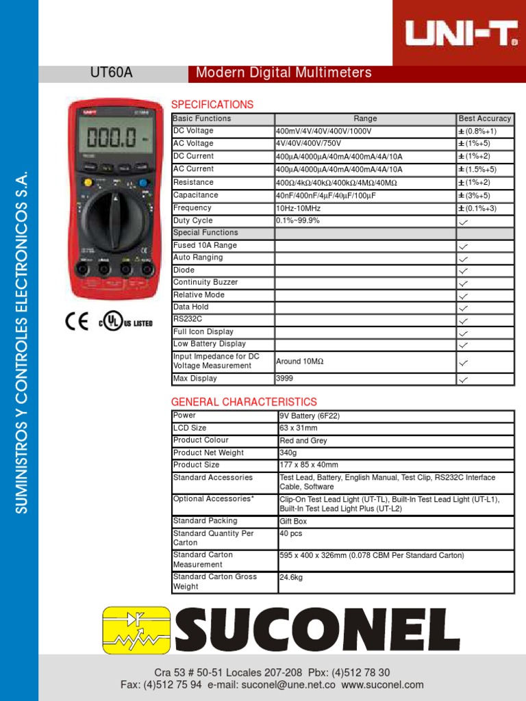 Modern Digital Multimeters: Specifications | PDF | Computers