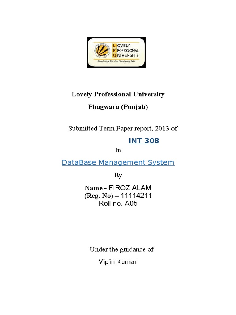 College Management System | PDF | Information Management | Databases