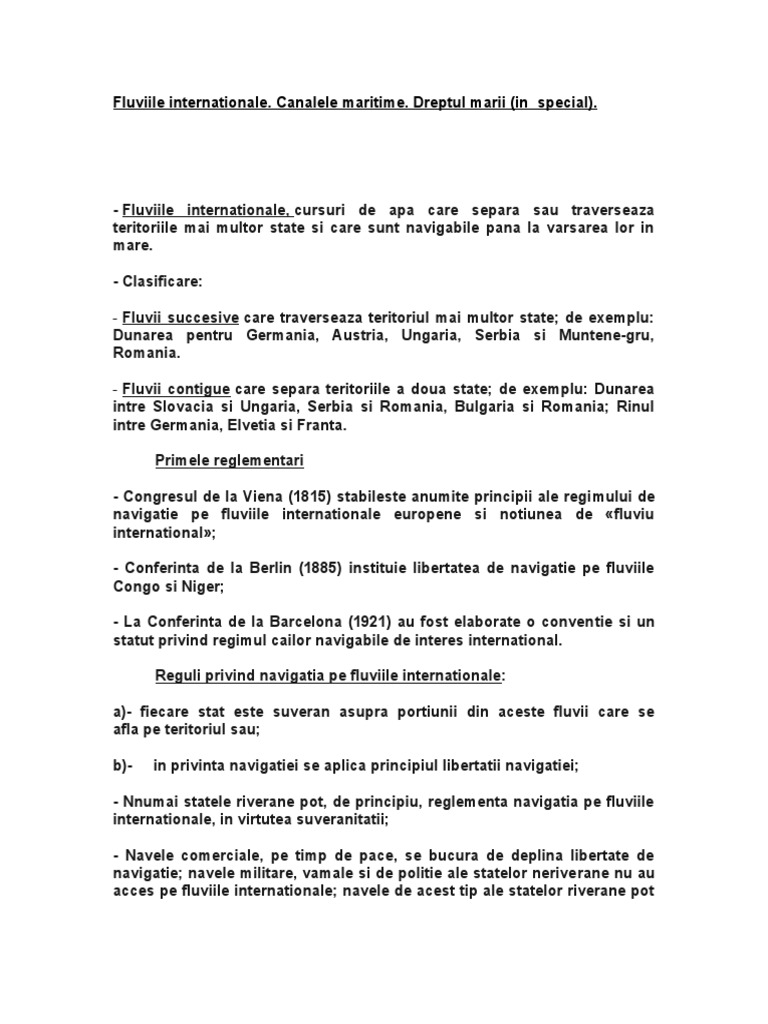 Fluviile Internationale | PDF