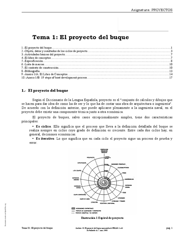 Proyecto de Buque Mercante: Espiral de Diseño | PDF | Astillero | Barcos