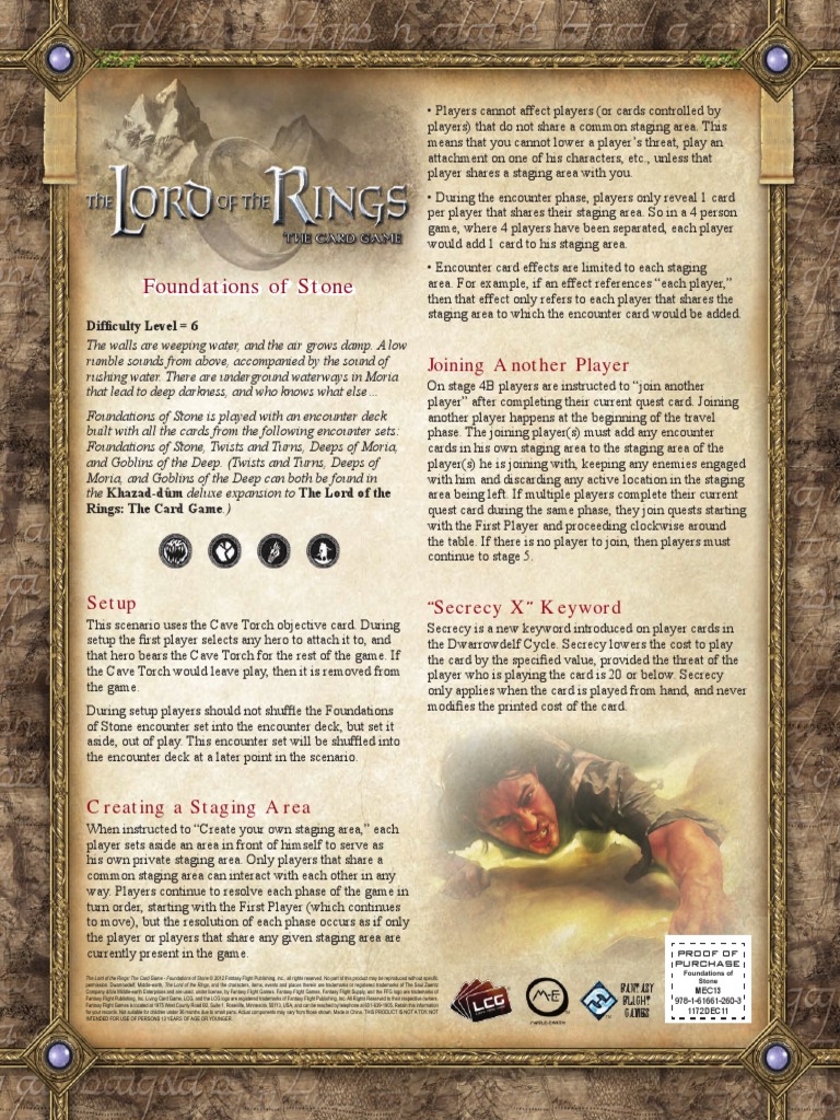 Foundations of Stone Rulesheet | PDF | Leisure Activities | Tabletop Games