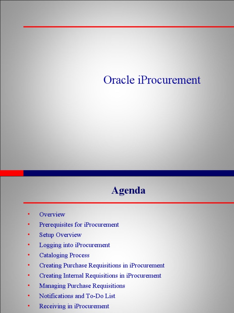 Oracle Iprocurement | PDF | Procurement | Receipt