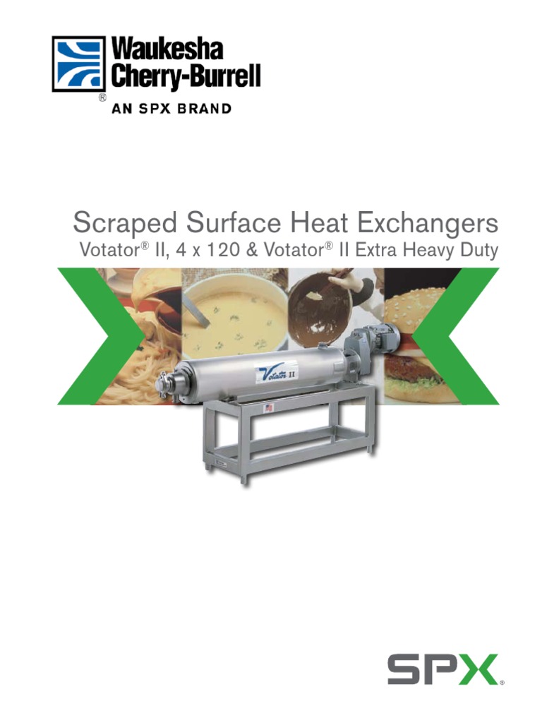 Scraped Surface Heat Exchanger | PDF | Heat Exchanger | Refrigeration