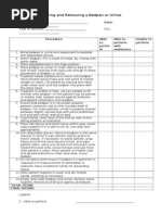 Suctioning Checklist | PDF | Breathing | Clinical Medicine