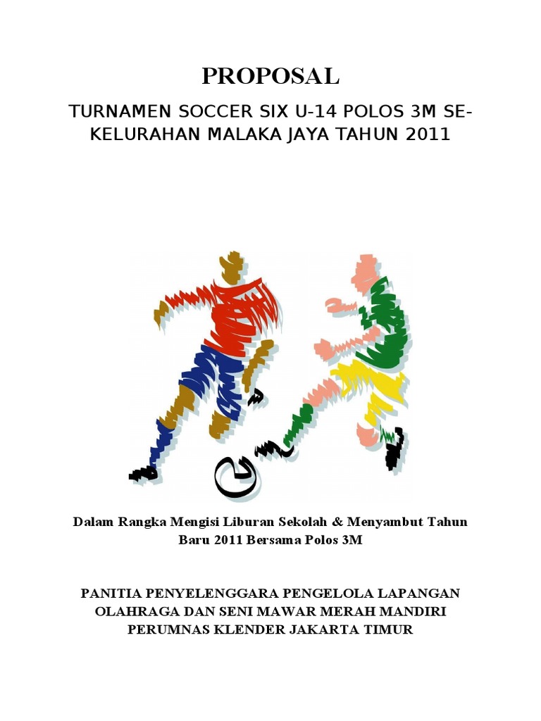 Proposal Turnamen Soccer U-14 Polos 3M Sekelurahan Malaka Jaya 2011 | PDF
