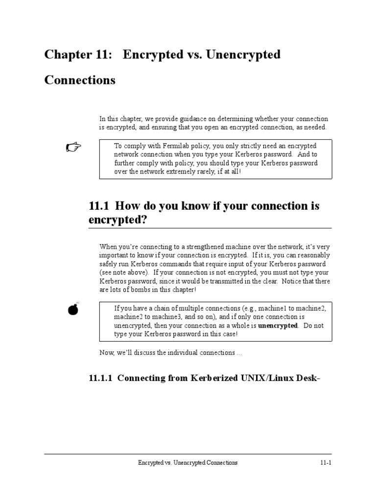 Chapter 11 Encrypted Vs Unencrypted Connections Secure Shell File