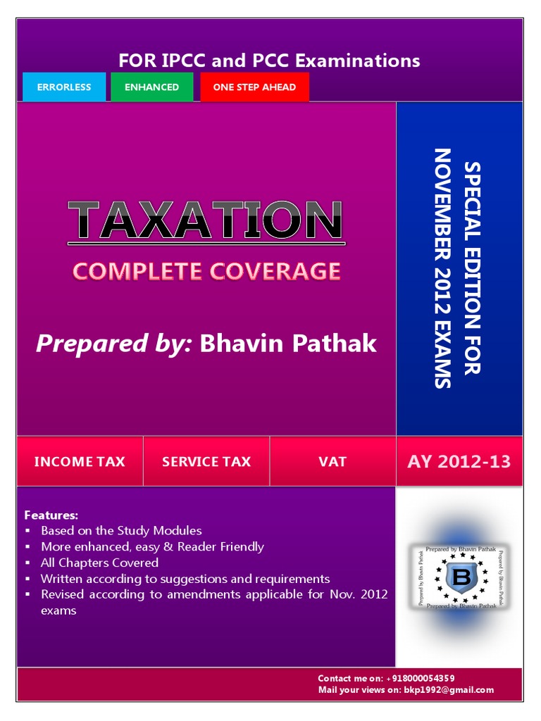 Taxation Notes | PDF