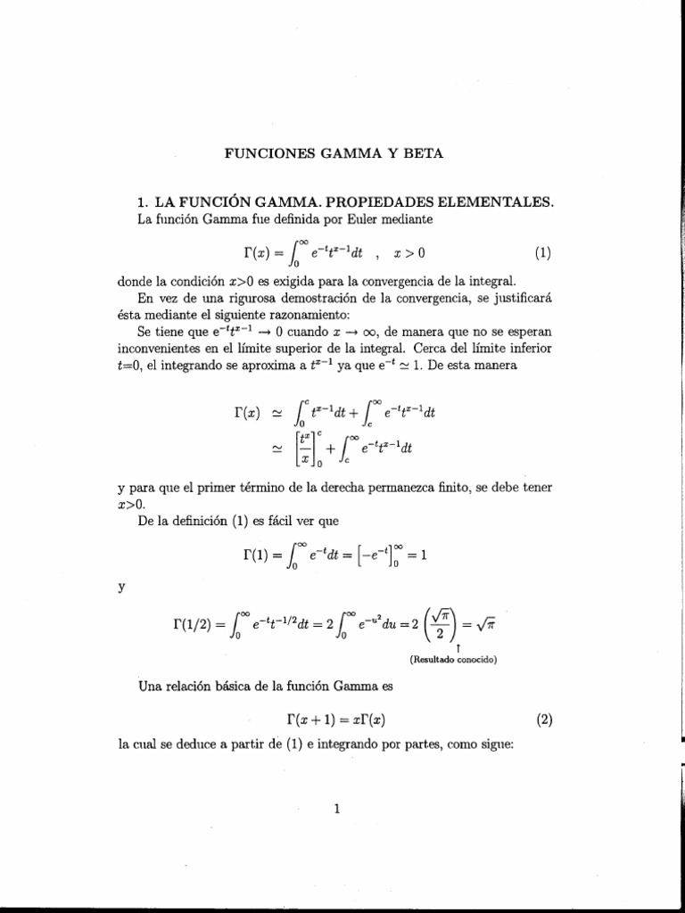 Funcion Gamma | PDF