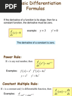 Rules For Differentiation Foldable | PDF