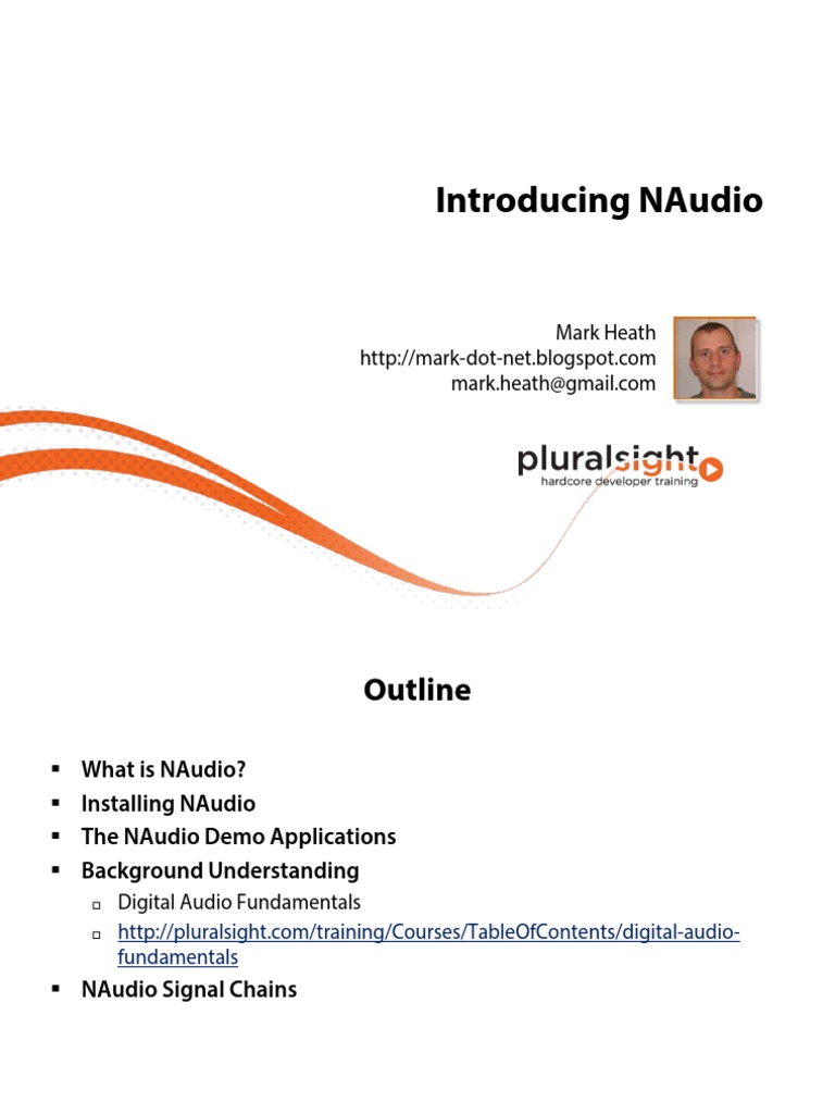 1 Audio Programming Naudio M1 Slides Pdf Codec Digital Audio